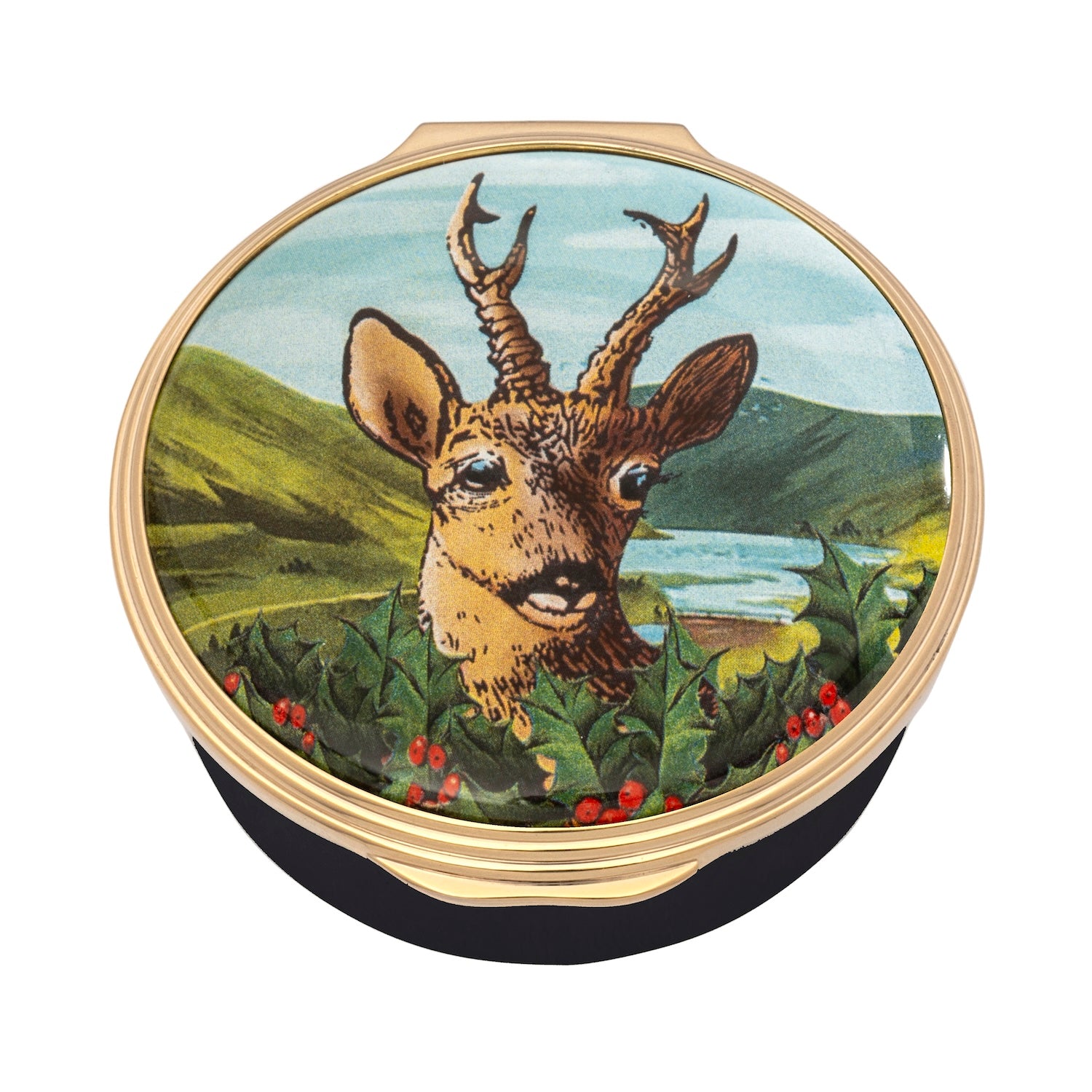 Highland Stag Enamel Box – HALCYON DAYS