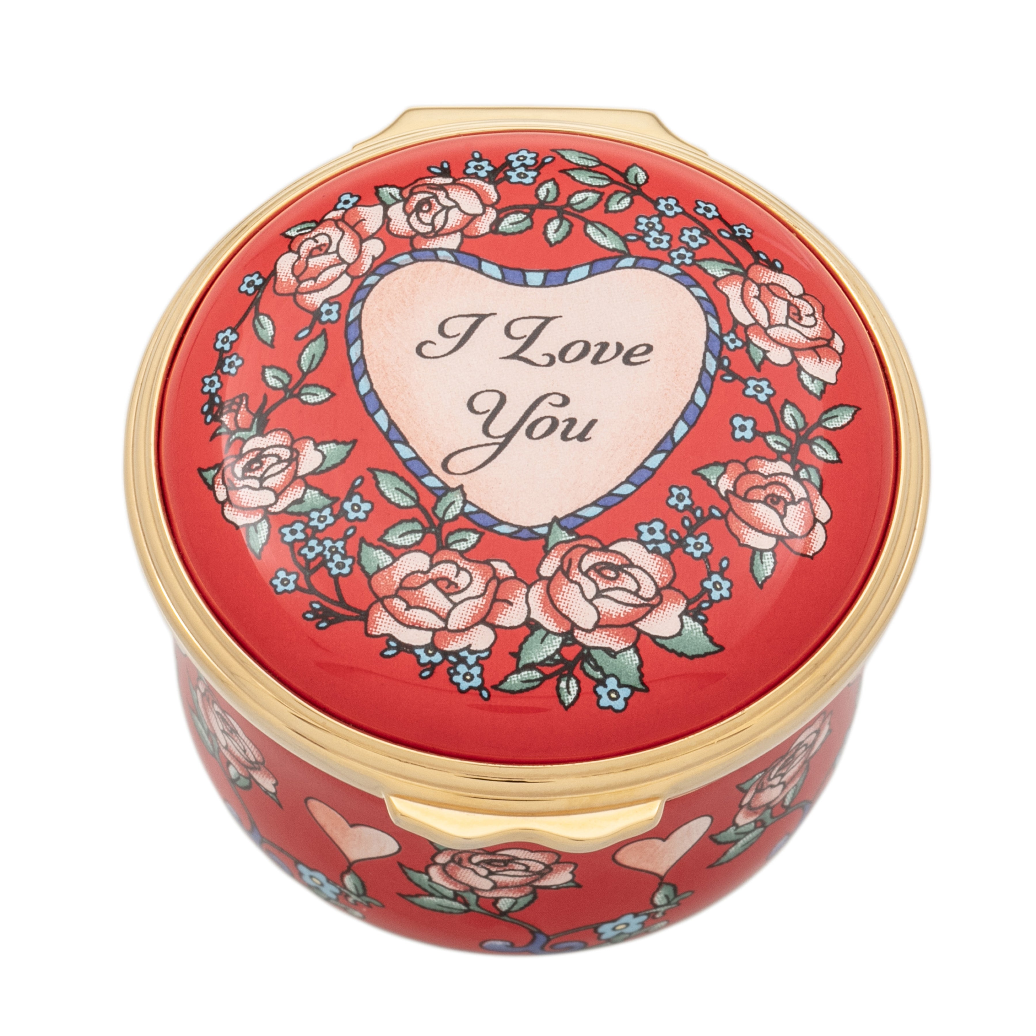 "I Love You" Enamel Box - Personalised – HALCYON DAYS