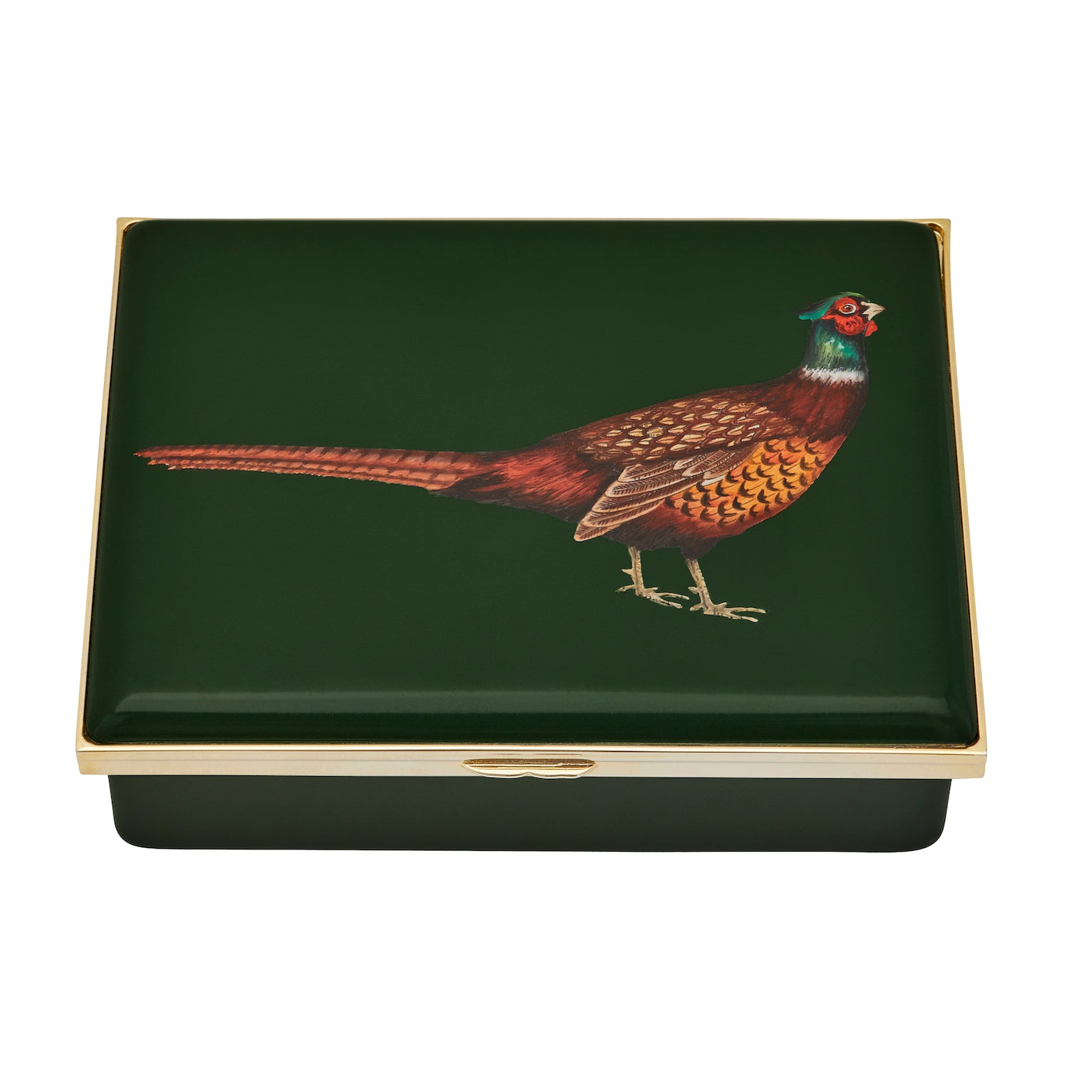 Woodland Wildlife Pheasant Enamel Box – HALCYON DAYS
