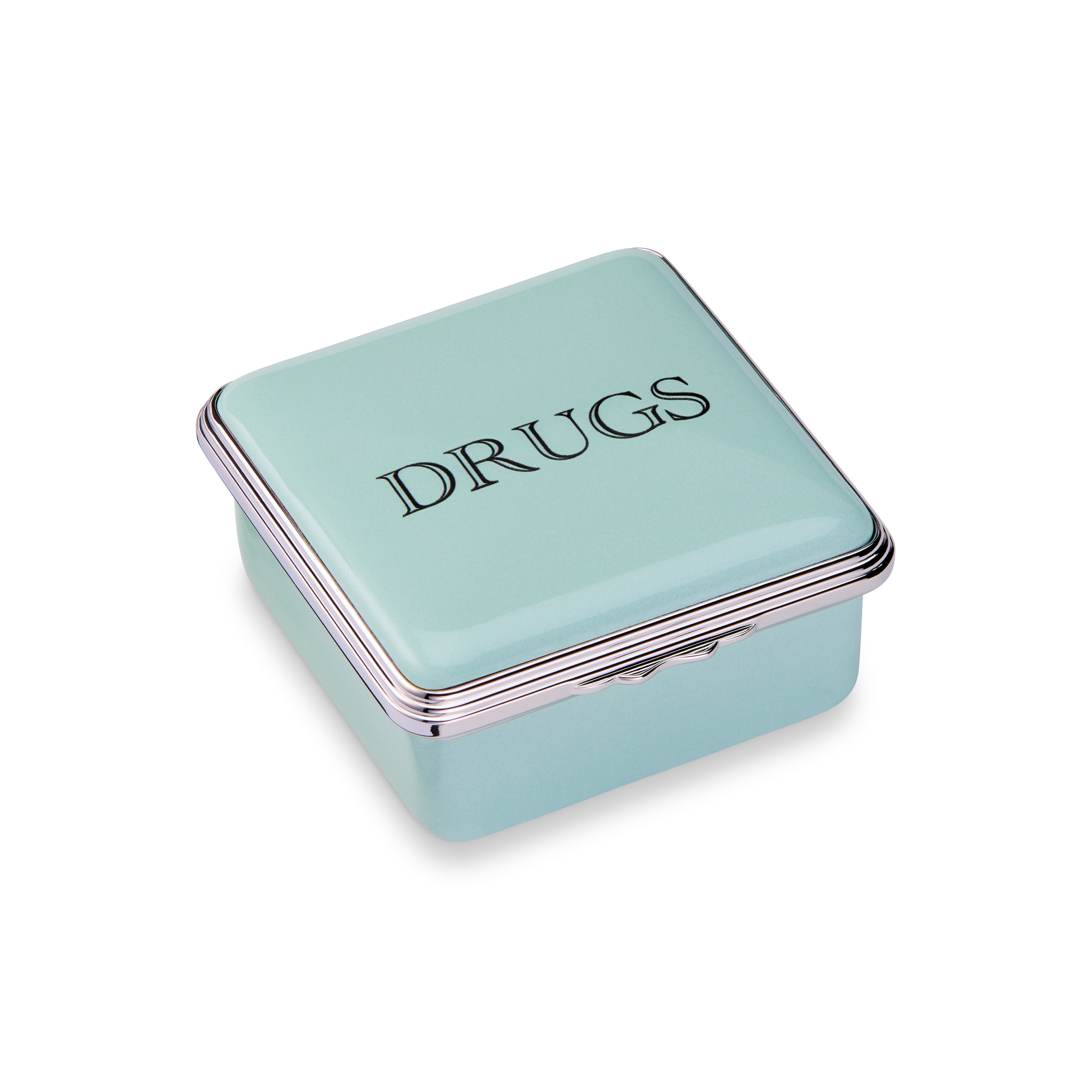 Square DRUGS Enamel Box - Celadon – HALCYON DAYS