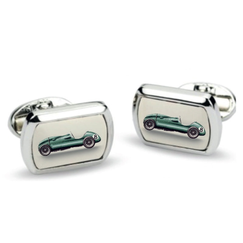 Racing Car Rectangular Cufflinks Palladium – HALCYON DAYS