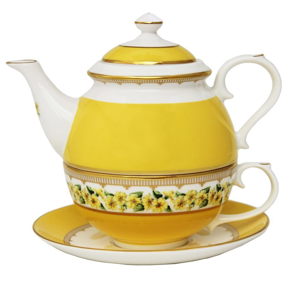 Shell Garden Floral Primula Tea for One – HALCYON DAYS